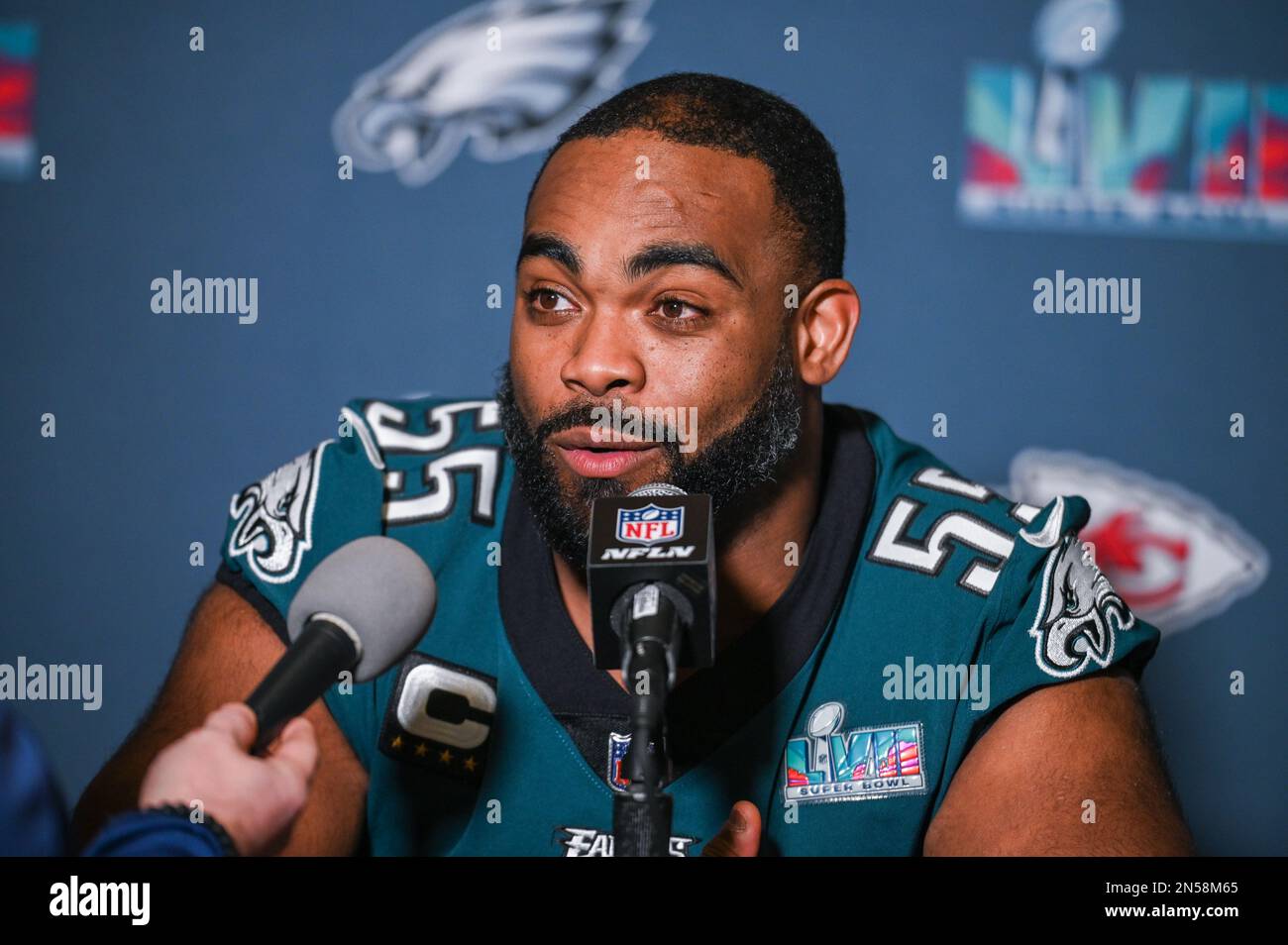 Philadelphia Eagles defensive end Brandon Graham speaks during a press ...