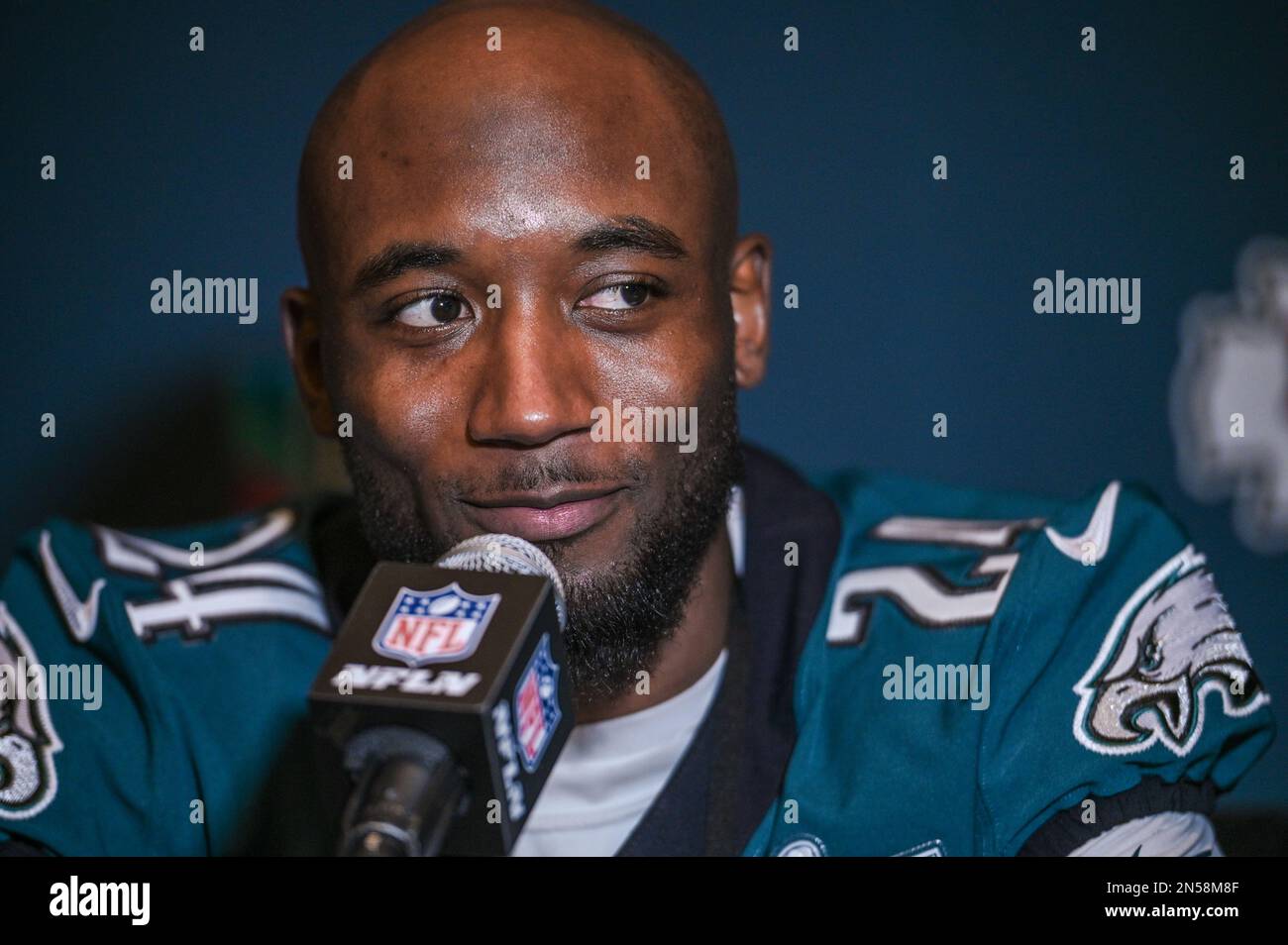 Philadelphia Eagles cornerback James Bradberry speaks during a press ...