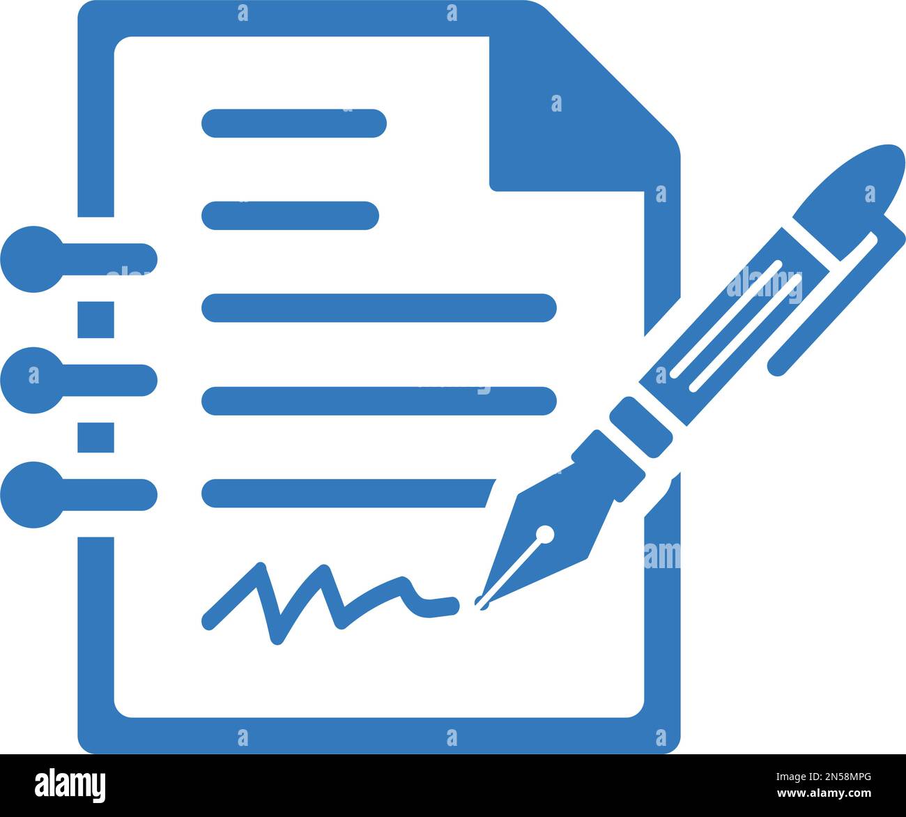 Write, writing, pen icon - Simple editable vector EPS file Stock Vector ...