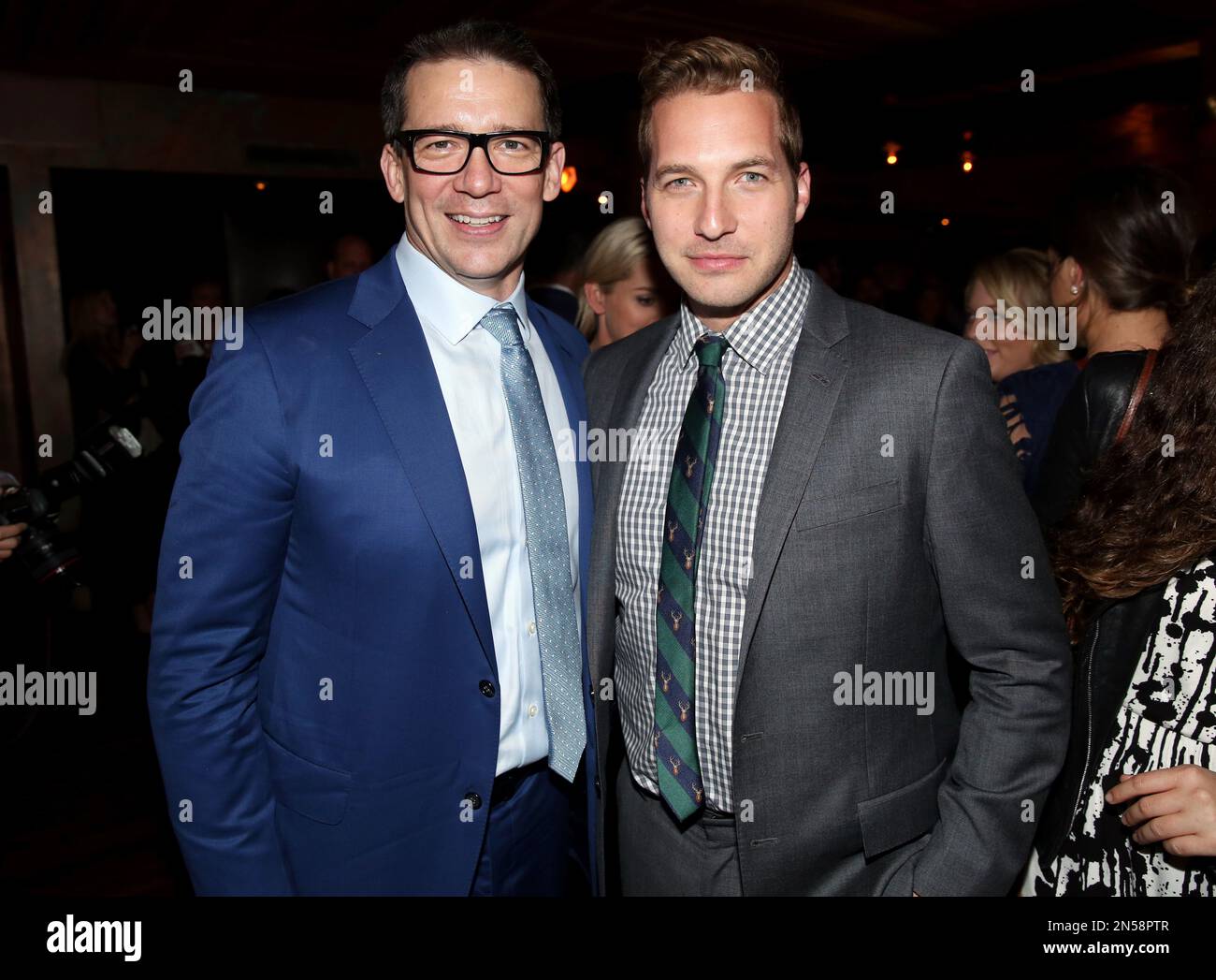 Creator, writer, and director Rob Thomas, left, and actor Ryan Hansen ...