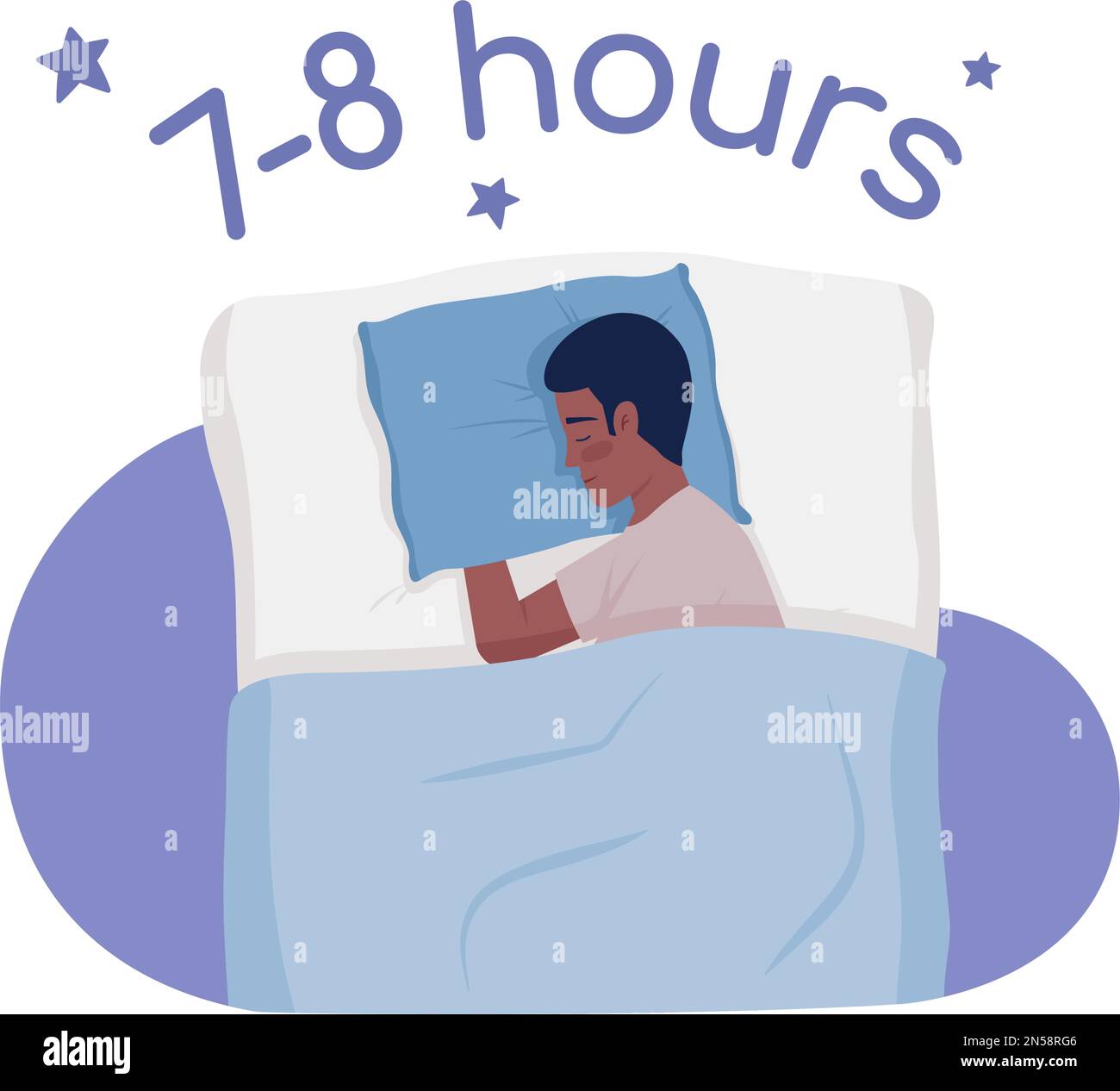 Good-quality sleep 2D vector isolated illustration Stock Vector Image & Art - Alamy
