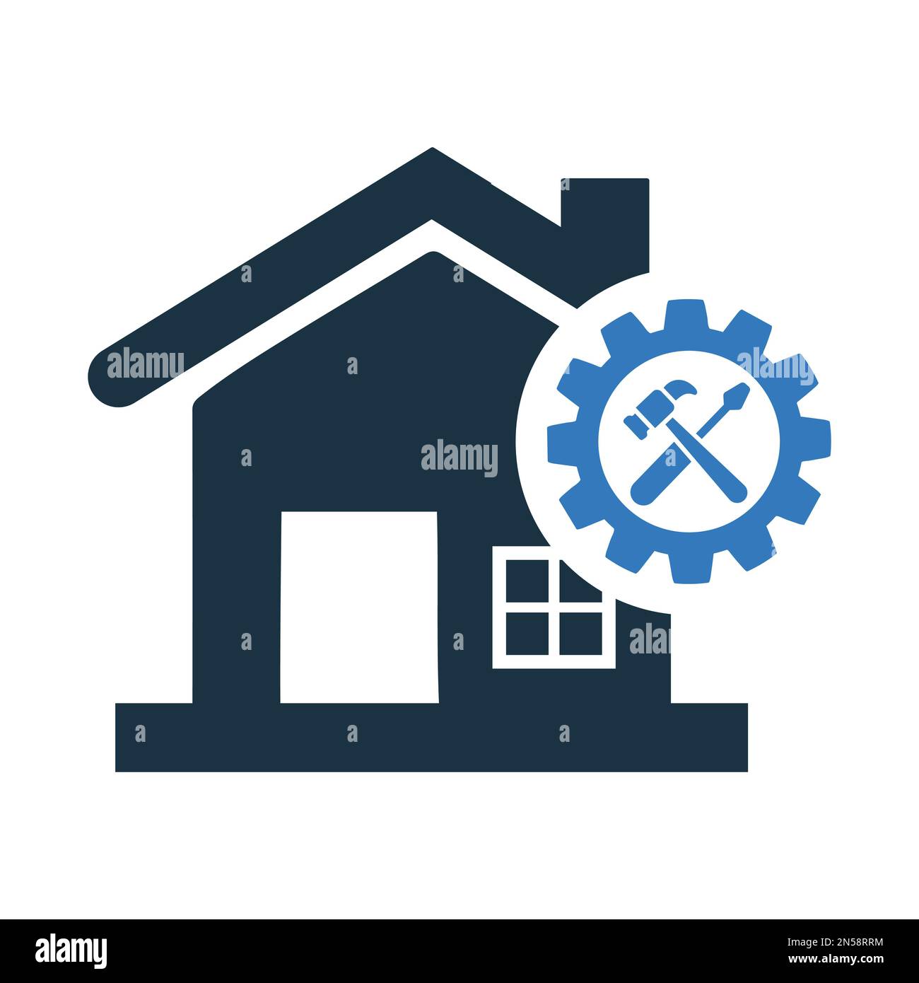 Work in progress, repair icon - Simple editable vector EPS file Stock ...