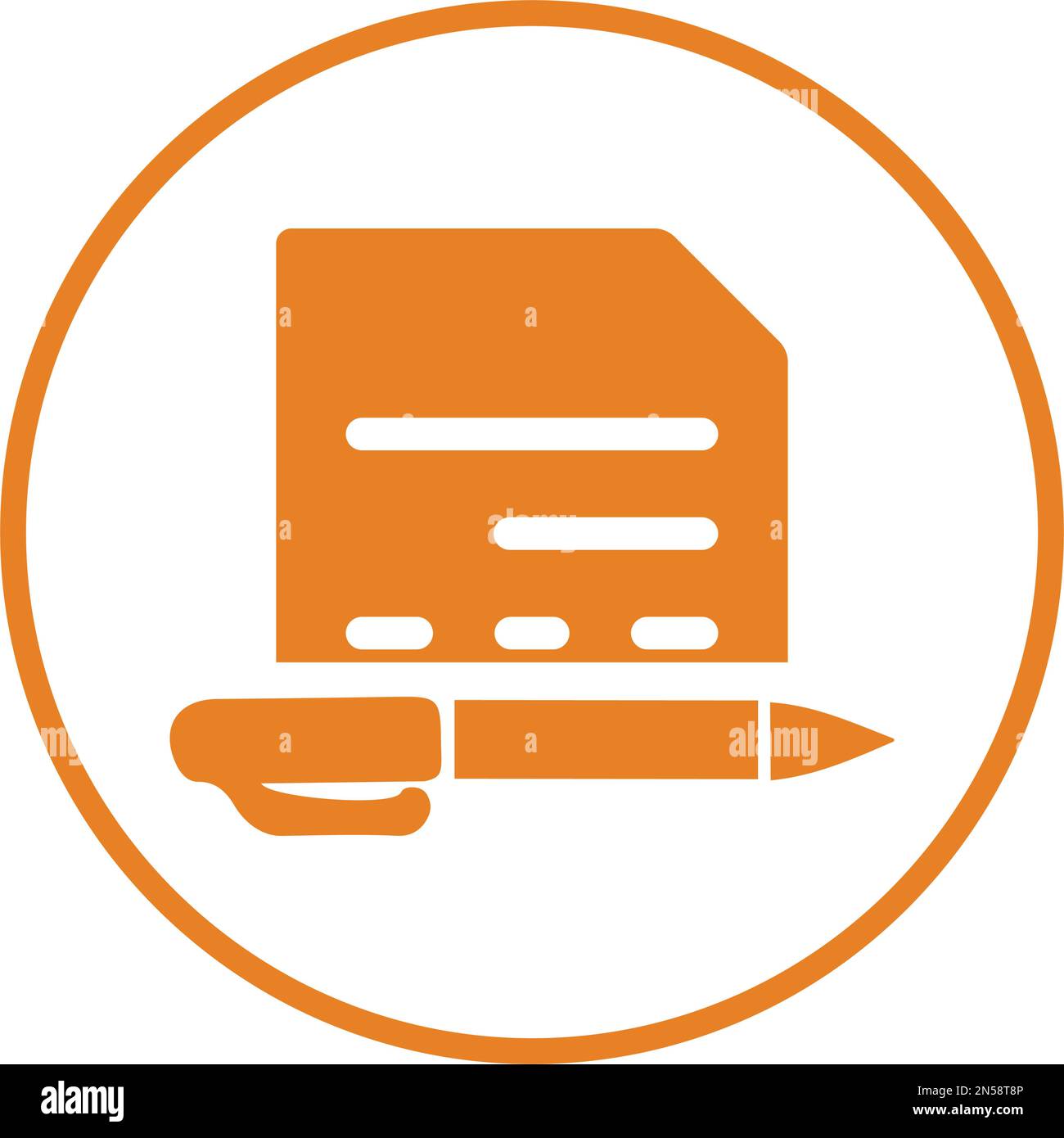 Write Document Writing Icon Simple Editable Vector Eps File Stock Vector Image And Art Alamy