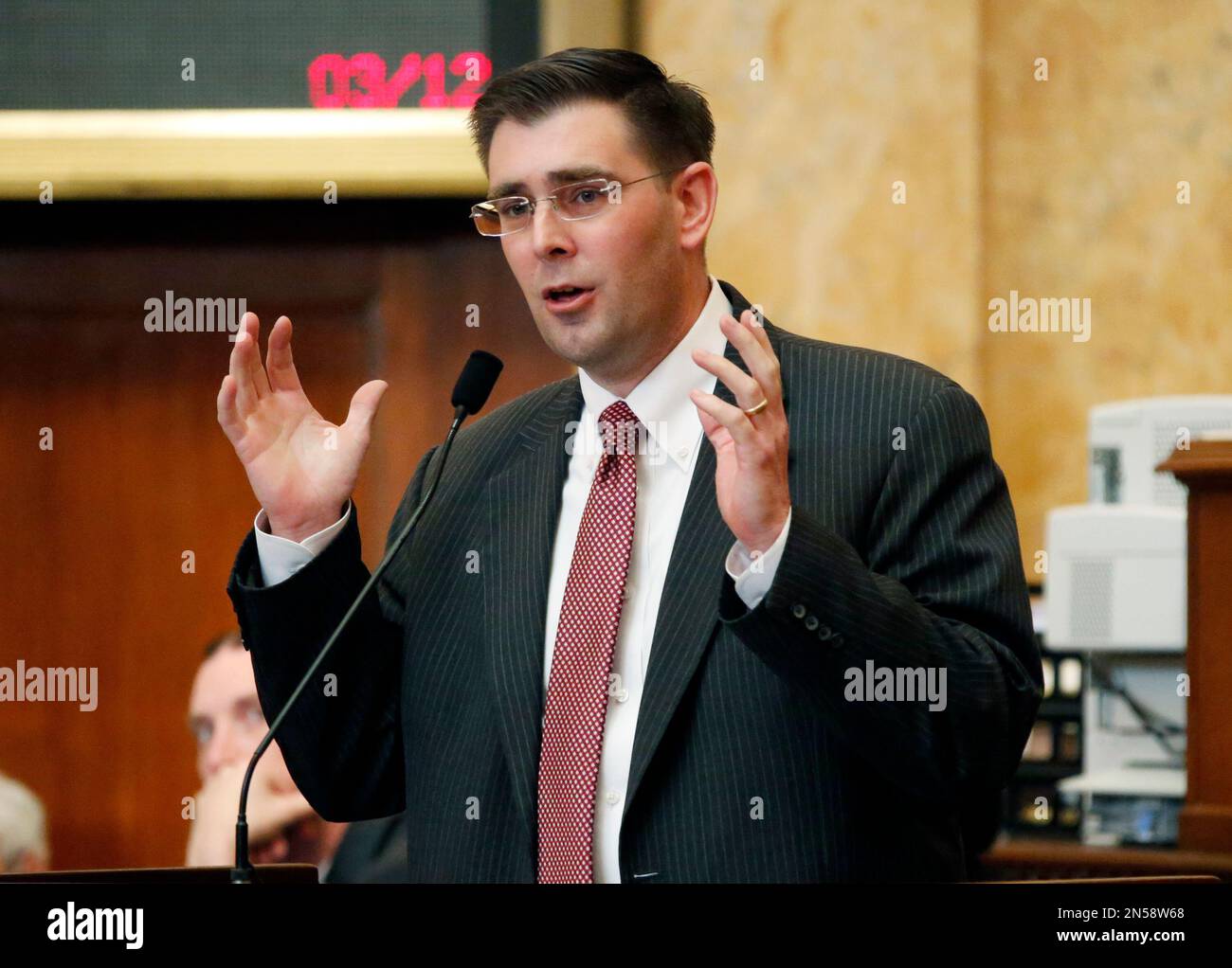 House Judiciary Committee B chairman Andy Gipson, R-Braxton, explains ...