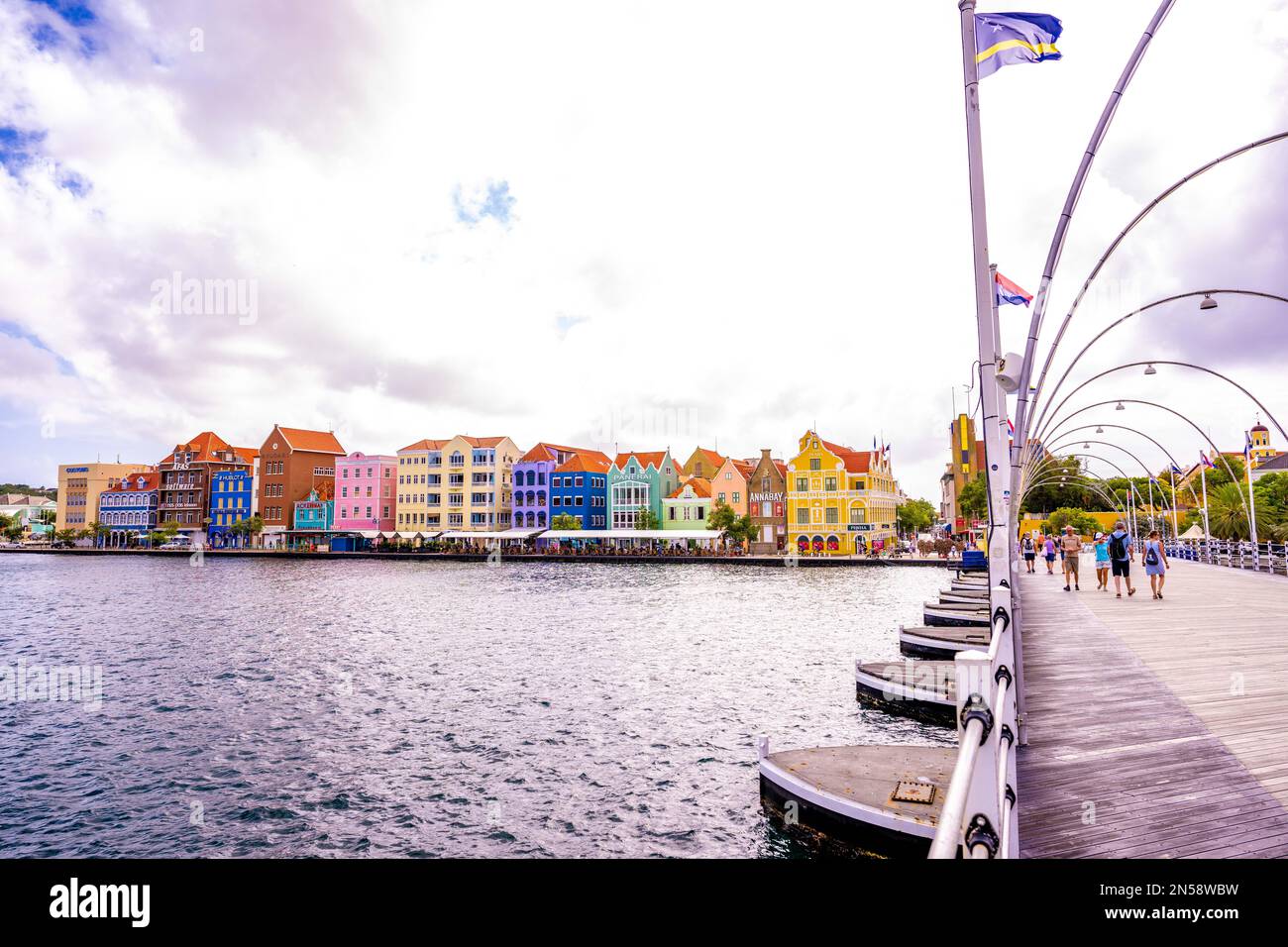 Curacao, Dutch Caribbean island life, known for the Koningin Emmabrug ...