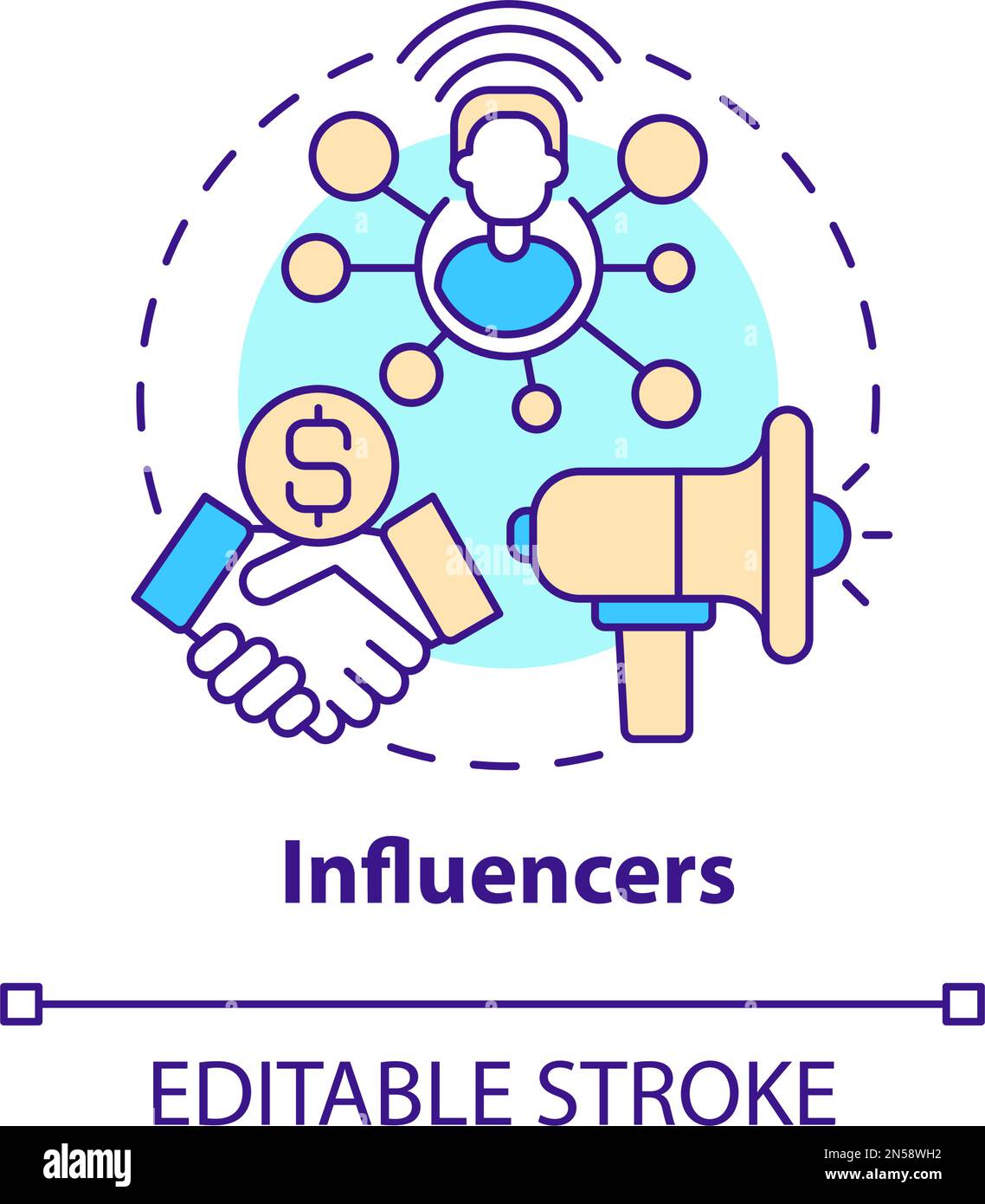 Influencers concept icon Stock Vector Image & Art - Alamy