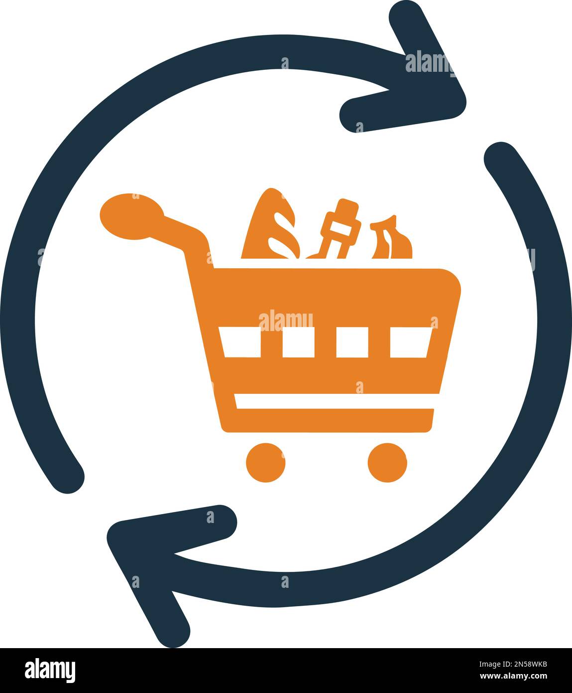 Shopping cart icon black app Stock Vector Images - Alamy