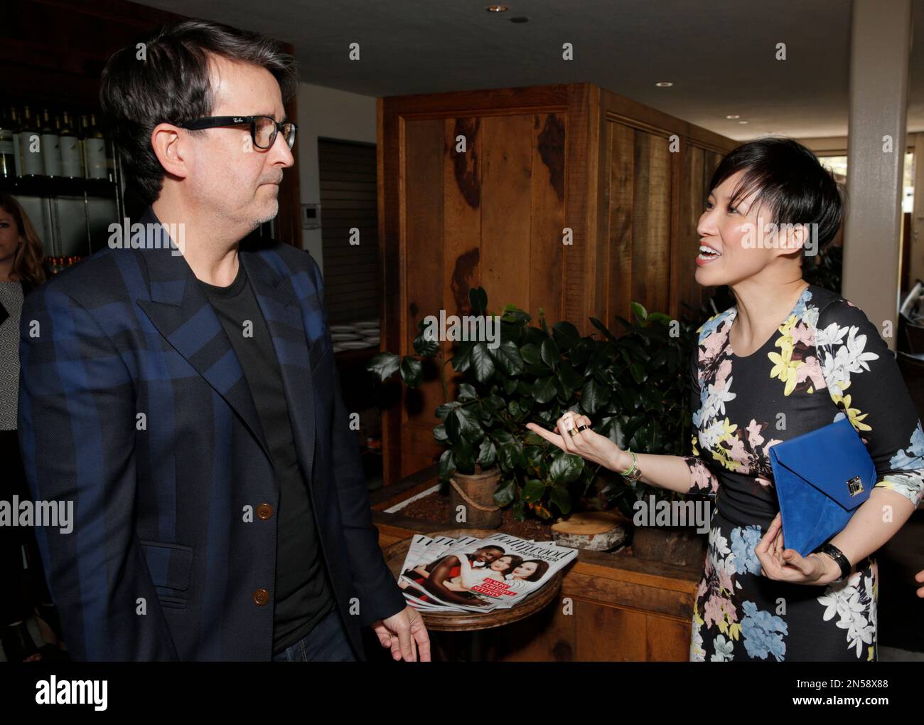 Joseph Cassell, left and Sandra Choi attend The Hollywood Reporter ...
