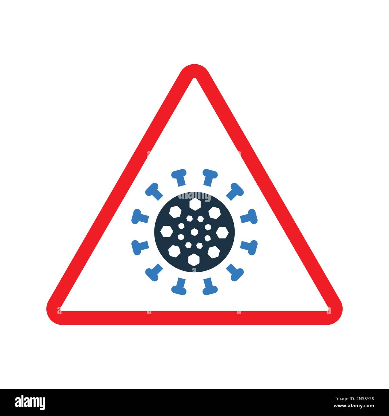 Warning, danger icon - Simple editable vector EPS file Stock Vector ...