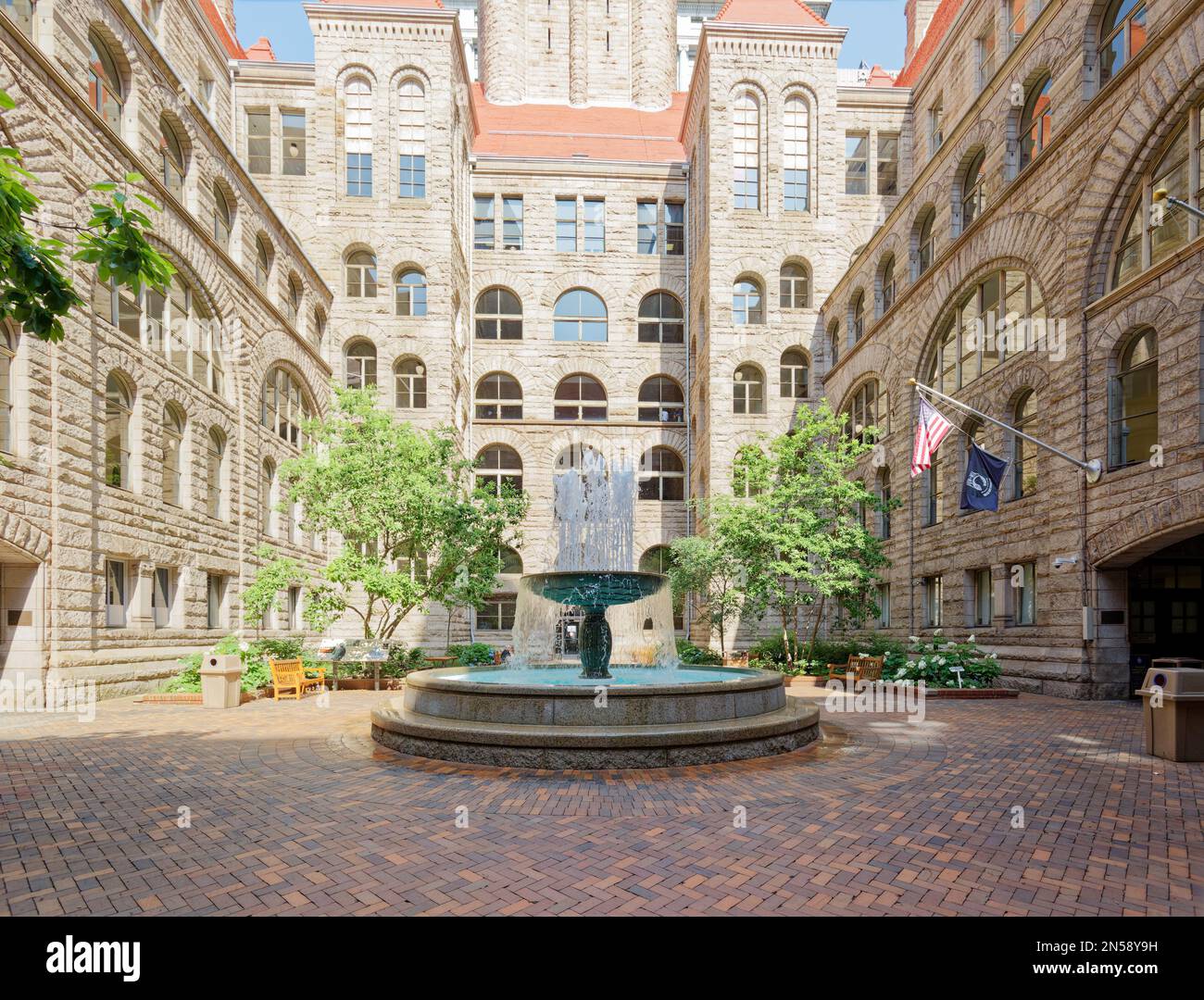 Allegheny County Courthouse and Jail, on Pittsburgh’s Grant Street, is ...