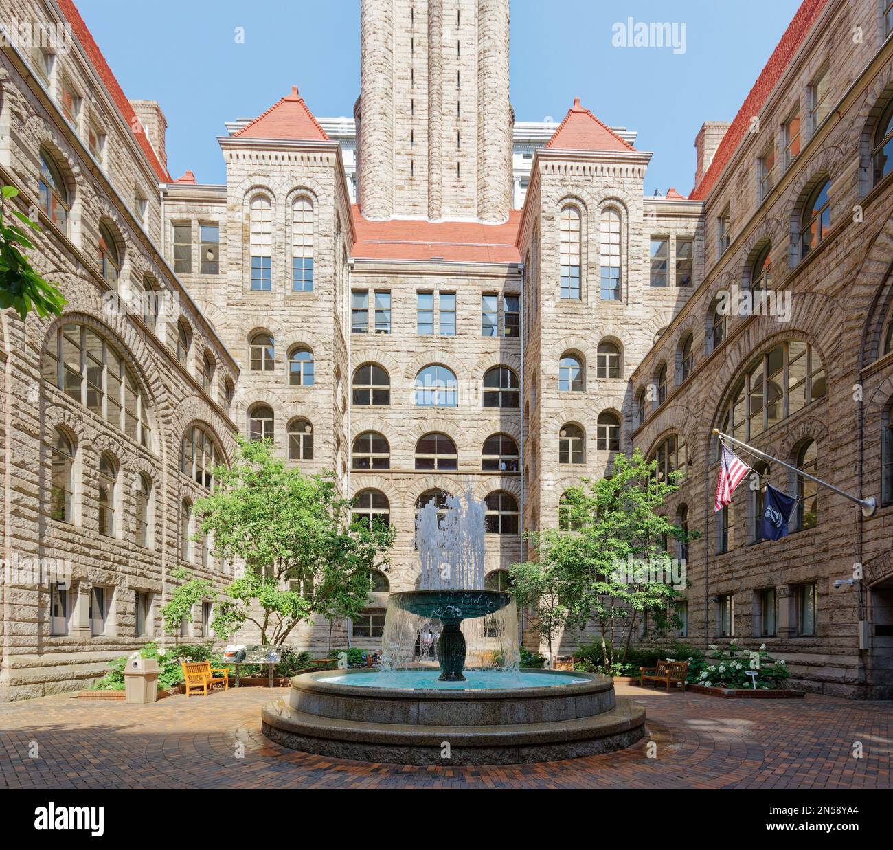 Allegheny County Courthouse and Jail, on Pittsburgh’s Grant Street, is ...