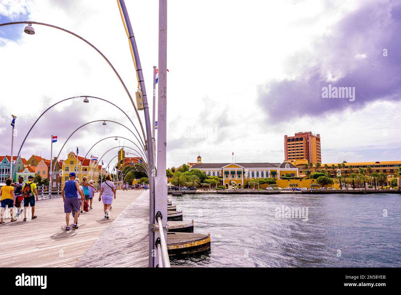 Curacao, Dutch Caribbean island life, known for the Koningin Emmabrug ...