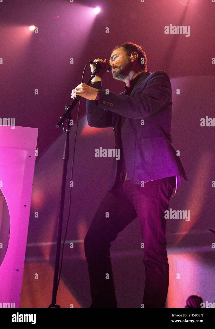 James Mercer with Broken Bells performing with Au Revoir Simone at The ...