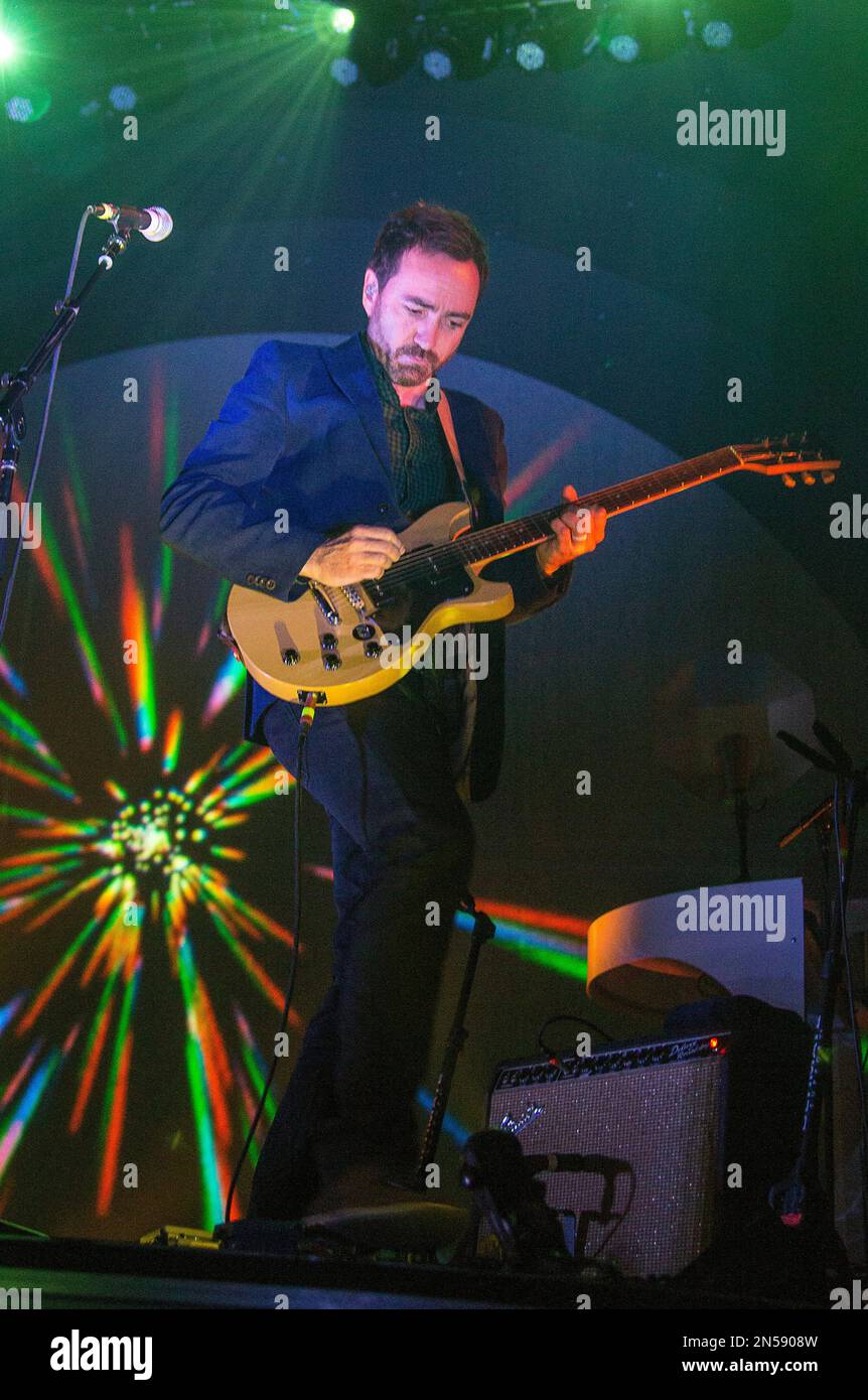 James Mercer with Broken Bells performing with Au Revoir Simone at The ...