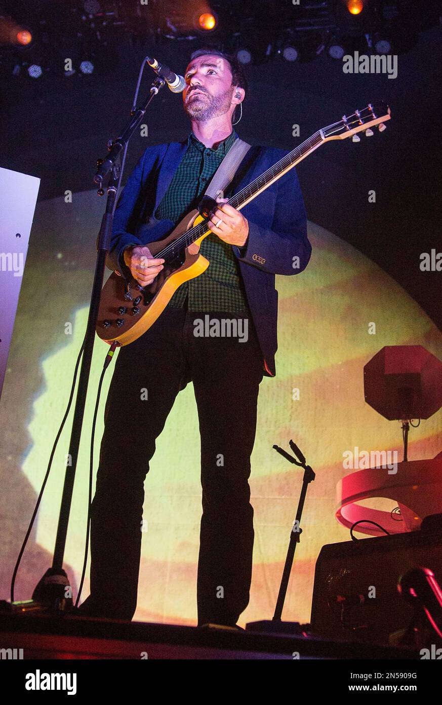 James Mercer with Broken Bells performing with Au Revoir Simone at The ...