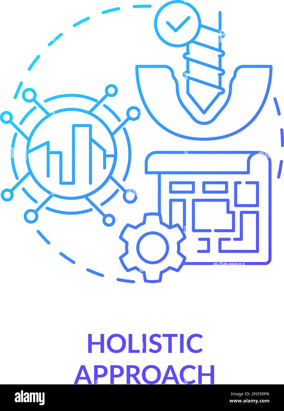 Holistic approach blue gradient concept icon Stock Vector Image & Art ... Holistic approach blue gradient concept icon Stock Vector Image & Art ...