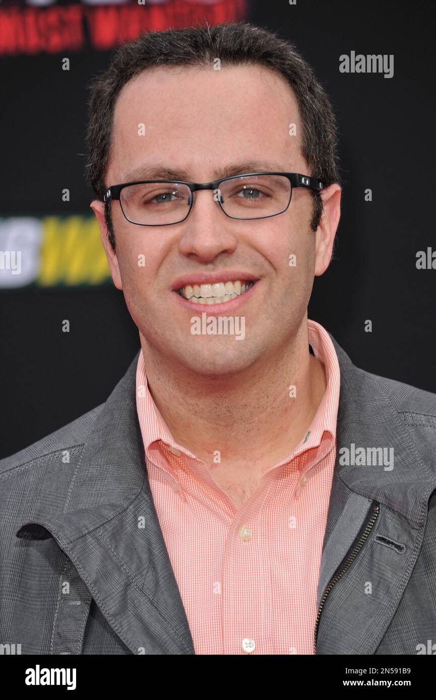 Jared Fogle arrives at the World Premiere of "Muppets Most Wanted" on ...