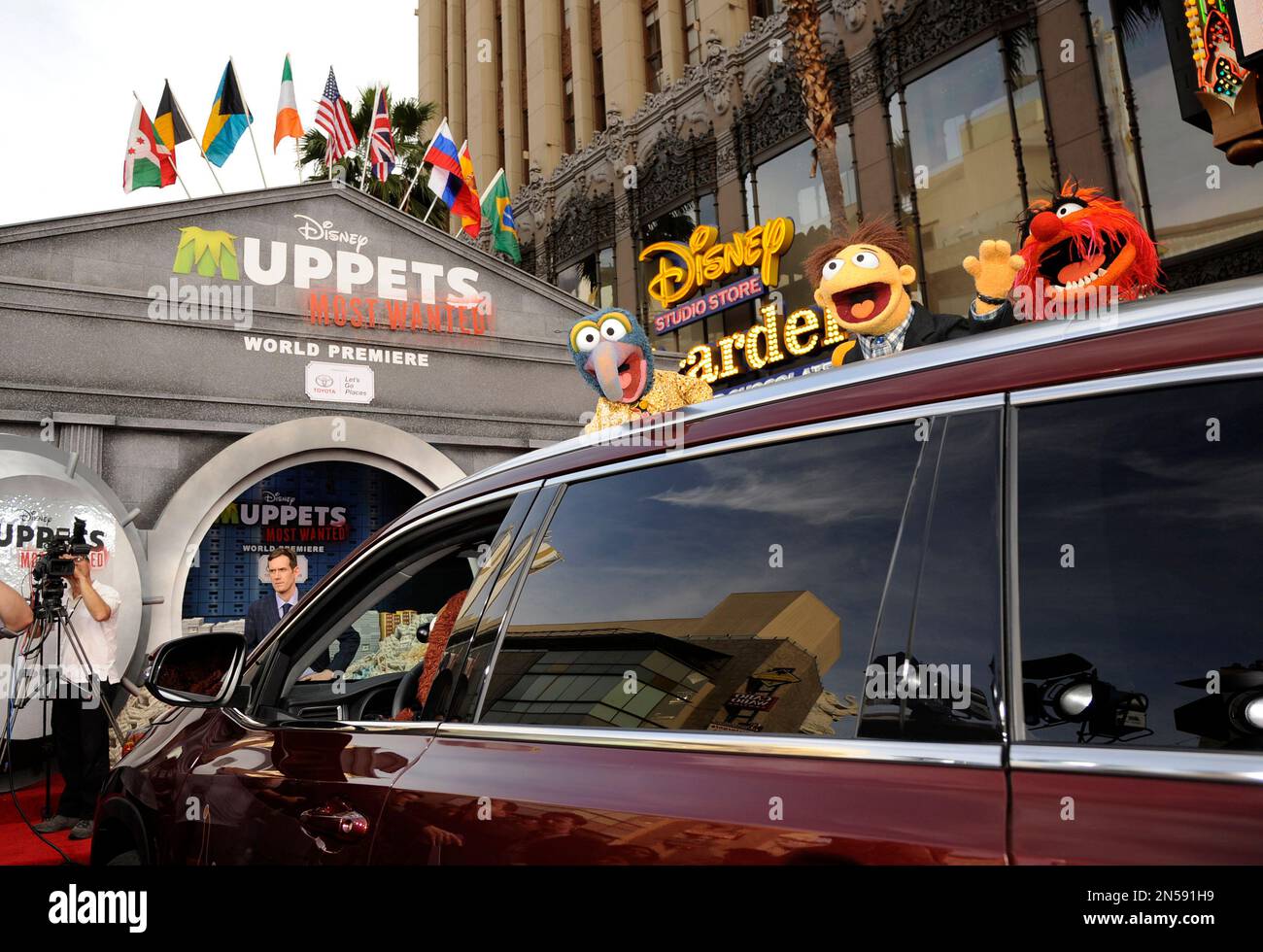 "Muppets Most Wanted" characters arrive at the premiere of the film on ...