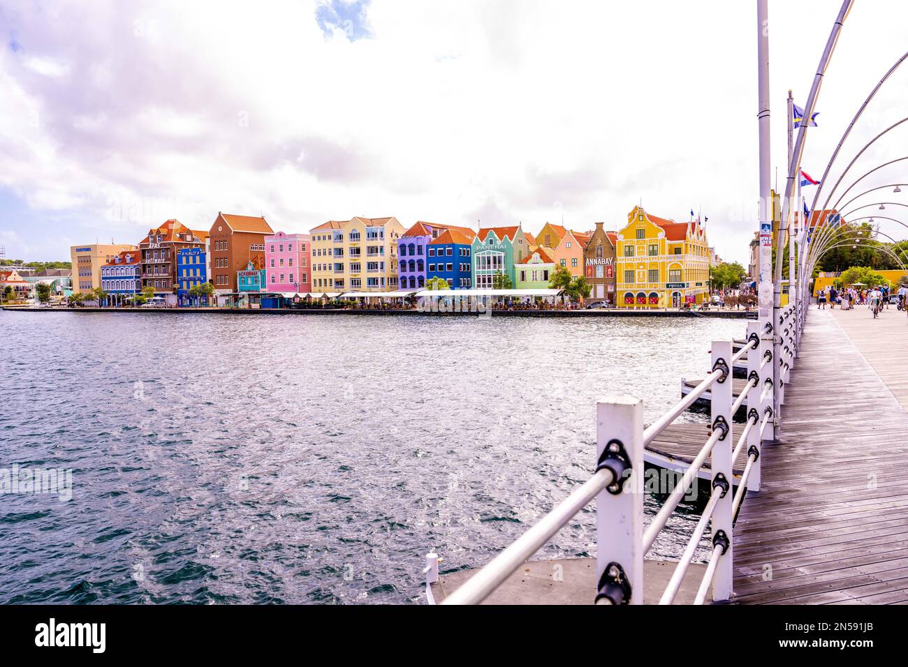 Curacao, Dutch Caribbean island life, known for the Koningin Emmabrug ...
