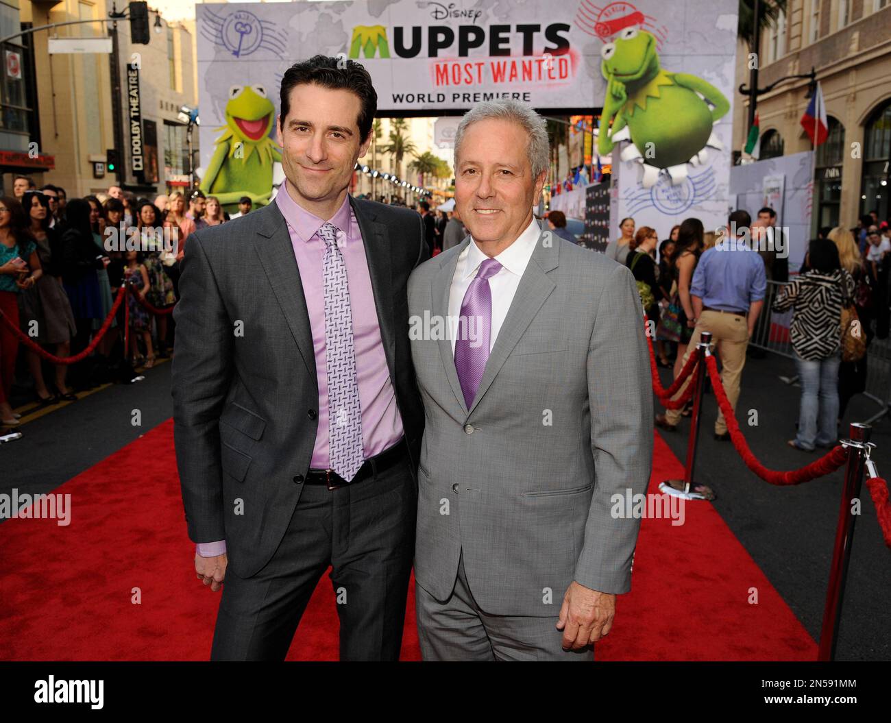 Todd Lieberman, left, and David Hoberman, producers of "Muppets Most ...