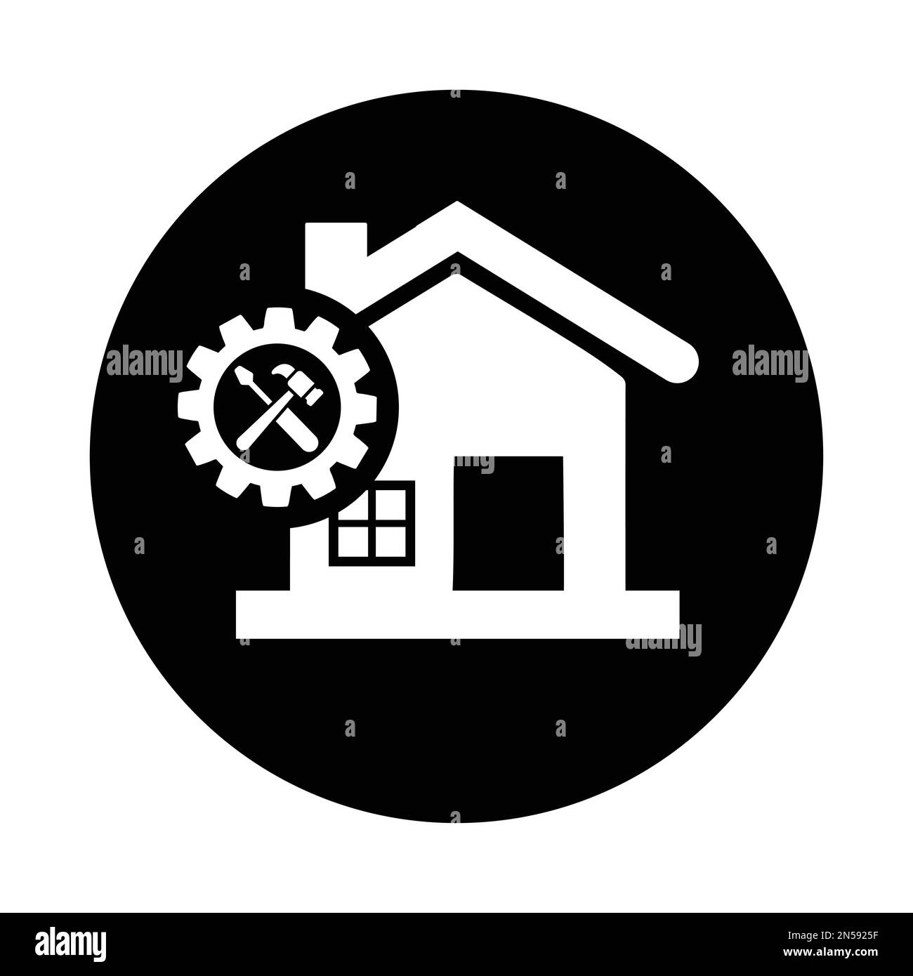 Work in progress, repair icon - Simple editable vector EPS file Stock ...