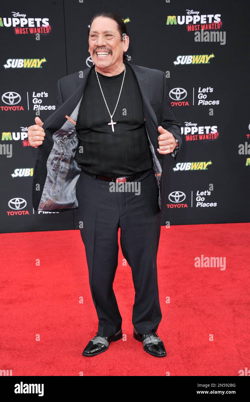 Danny Trejo arrives at the World Premiere of "Muppets Most Wanted" on ...
