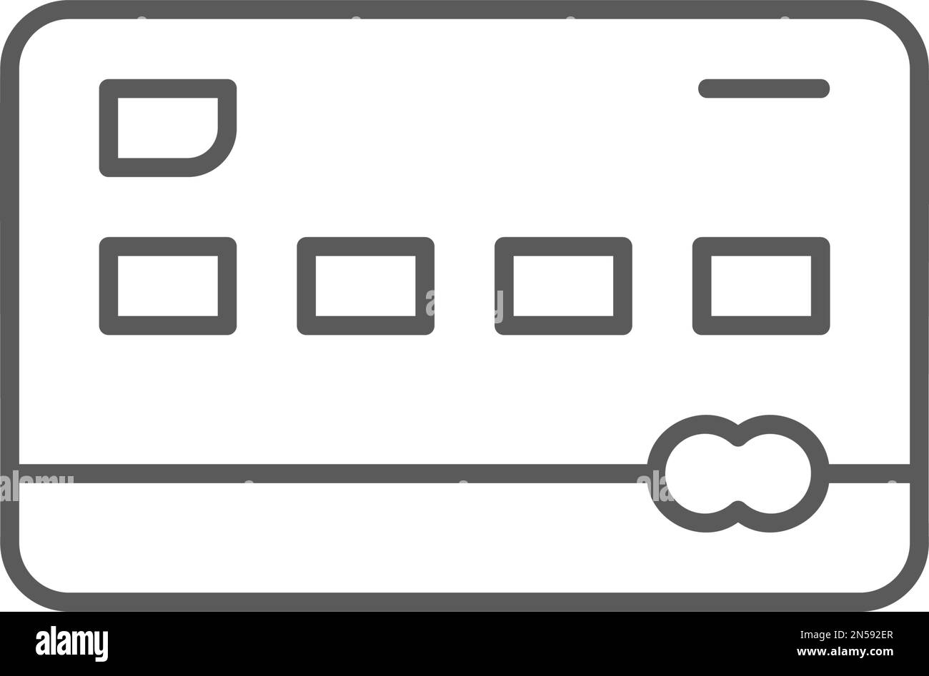 Credit card, debit payment, bank card lineal icon. Shopping, online ...