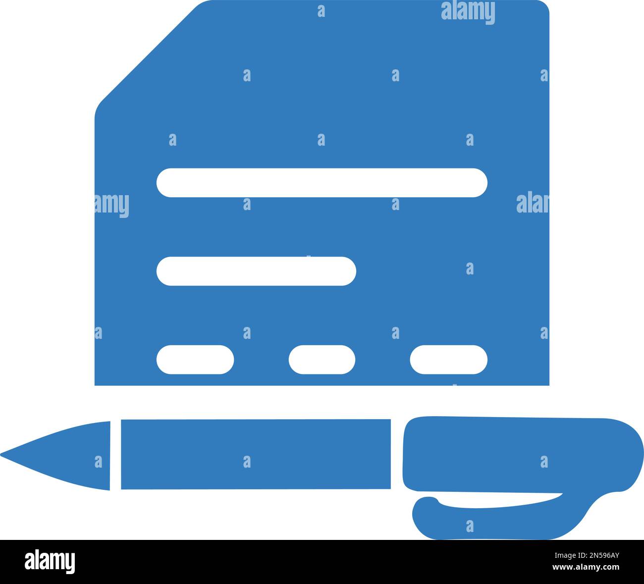 Write, document, writing icon - Simple editable vector EPS file Stock Vector Image & Art - Alamy