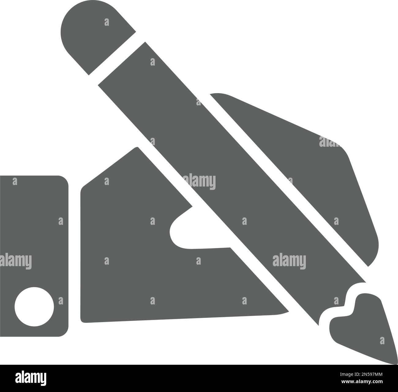 Write, pencil, pen icon - Simple editable vector EPS file Stock Vector ...