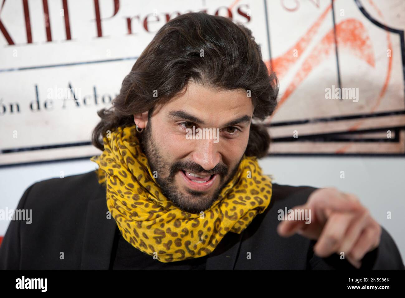 Spanish actor Alex Garcia poses for photographers before the 23th Union ...