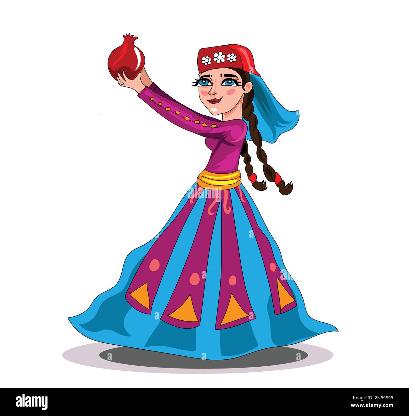 Afghan culture vector illustration with white background Stock Vector ...