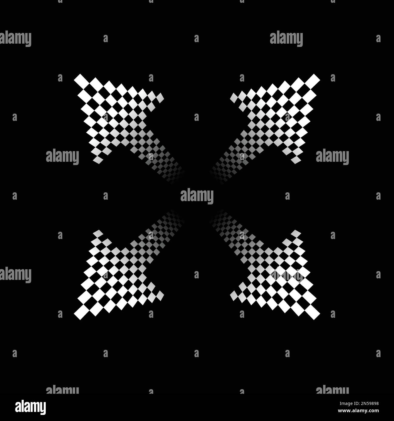 Sport flags four arrows Stock Vector Image & Art - Alamy