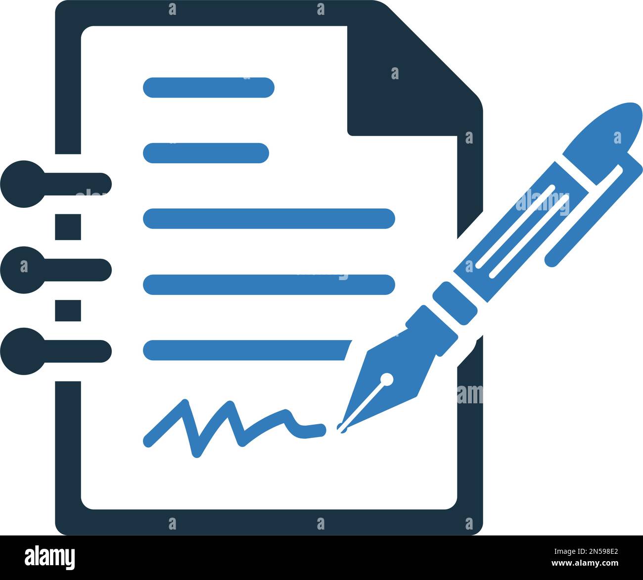 Hand human writing pen icon Stock Vector Images - Alamy