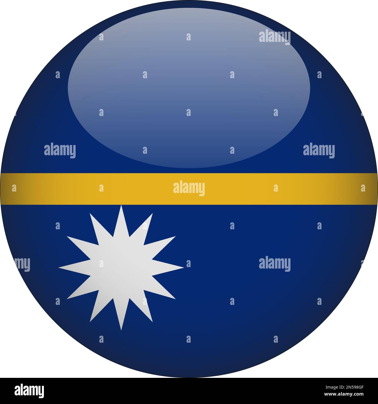 Nauru vector outline map hi-res stock photography and images - Alamy