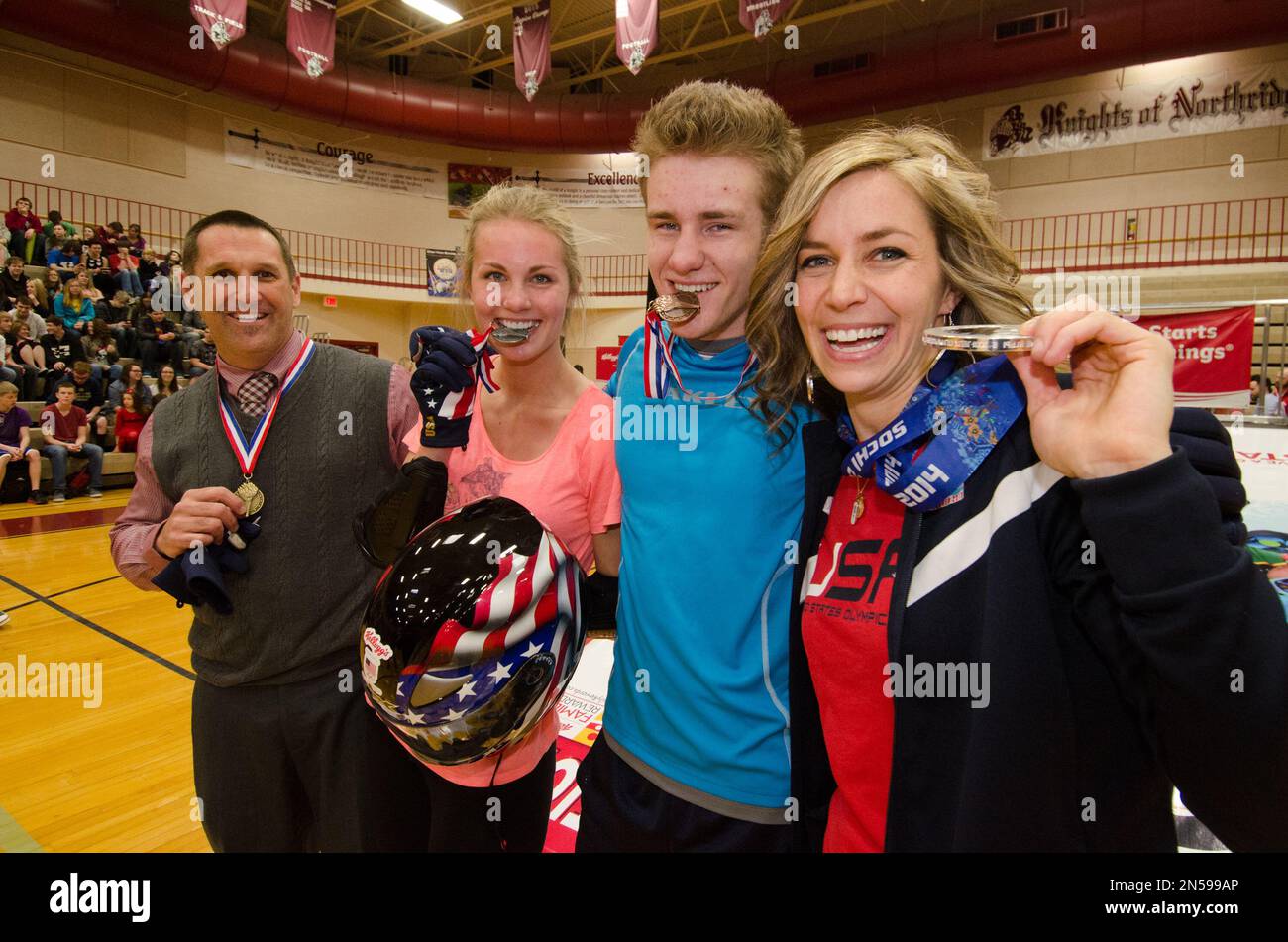 U.S. Olympic silver medalist skeleton racer Noelle Pikus-Pace awards ...