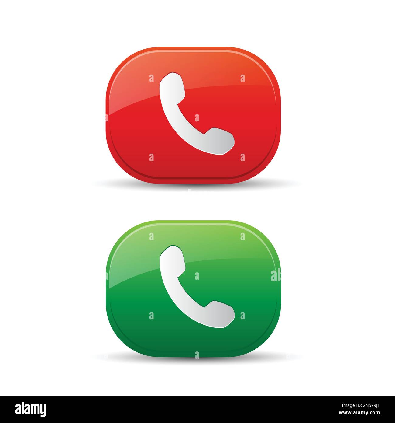 Cell Phone Call button set Stock Vector Image & Art - Alamy
