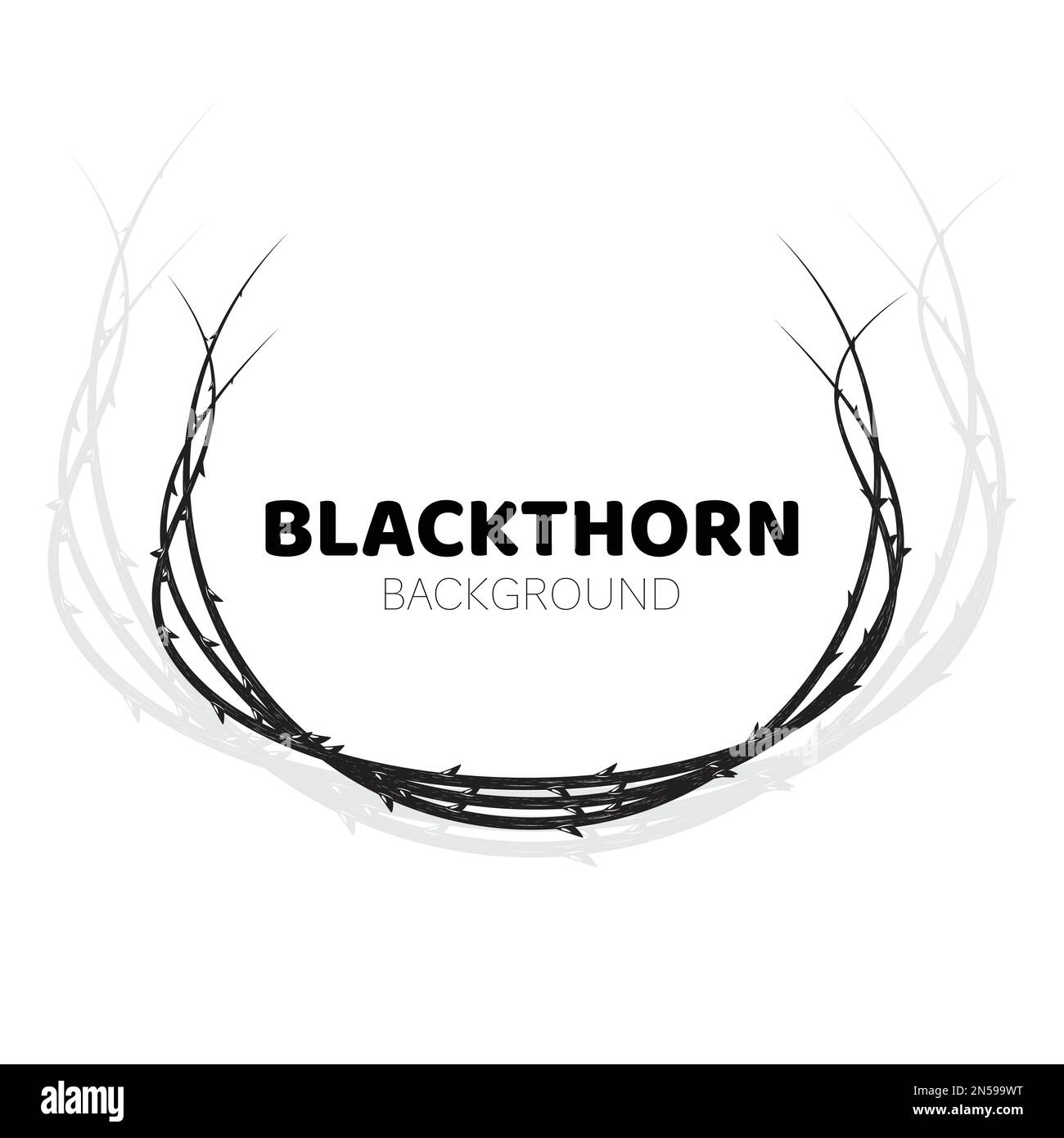 Blackthorn tree Stock Vector Images - Alamy
