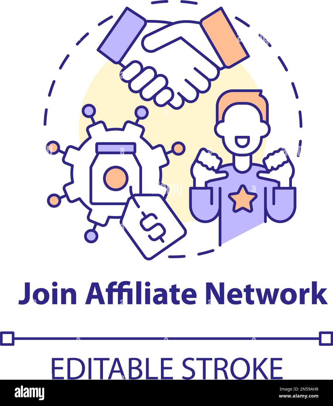 Influencer collaboration Stock Vector Images - Alamy