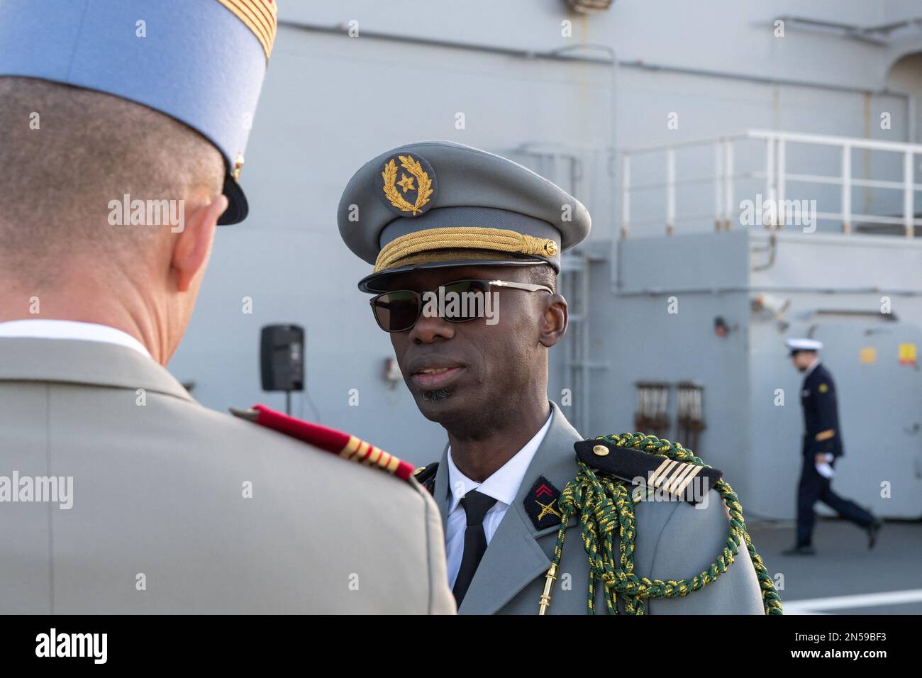 Senegalese soldiers take part in the training mission on the amphibious ...