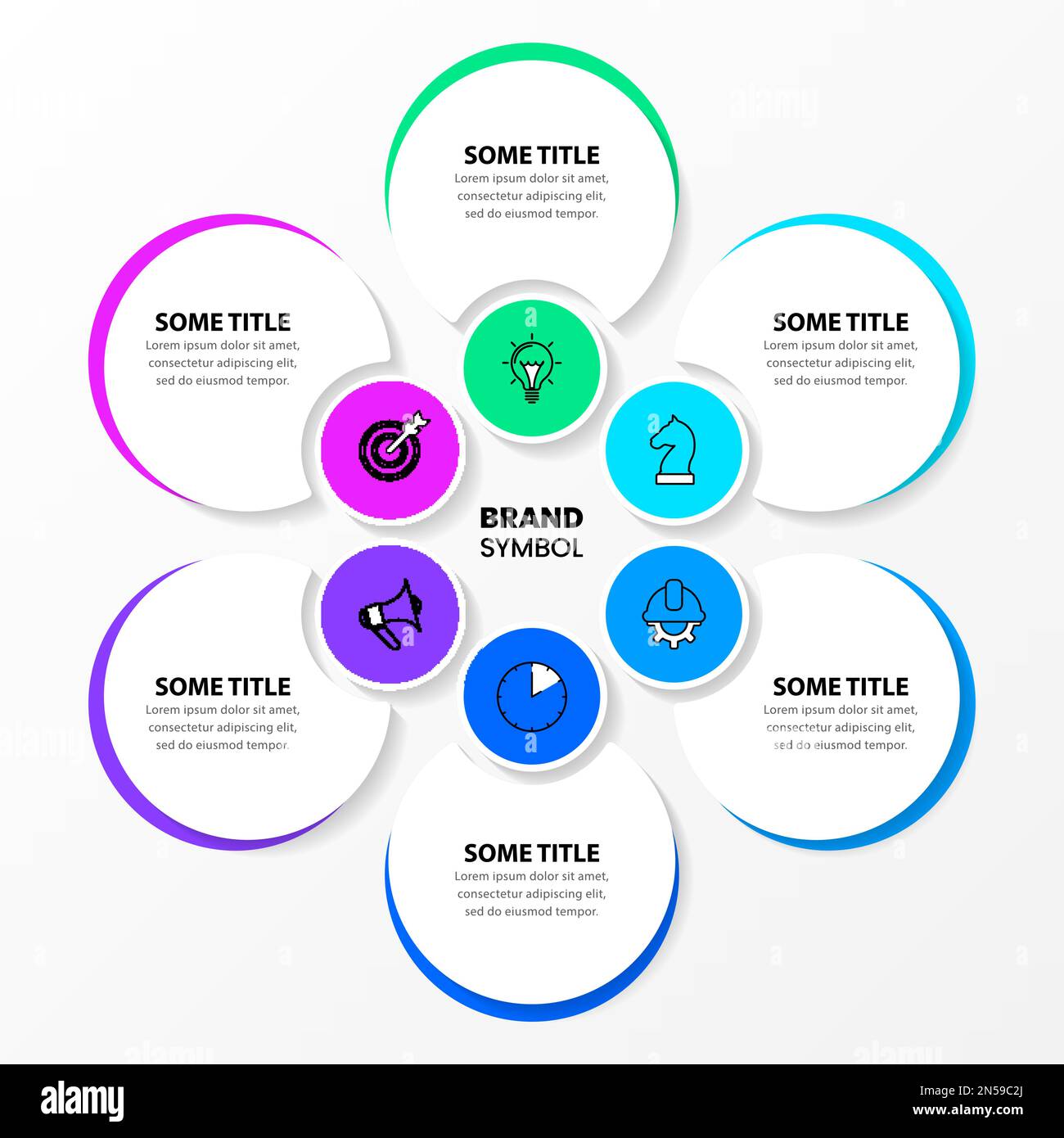 6 circles hi-res stock photography and images - Alamy