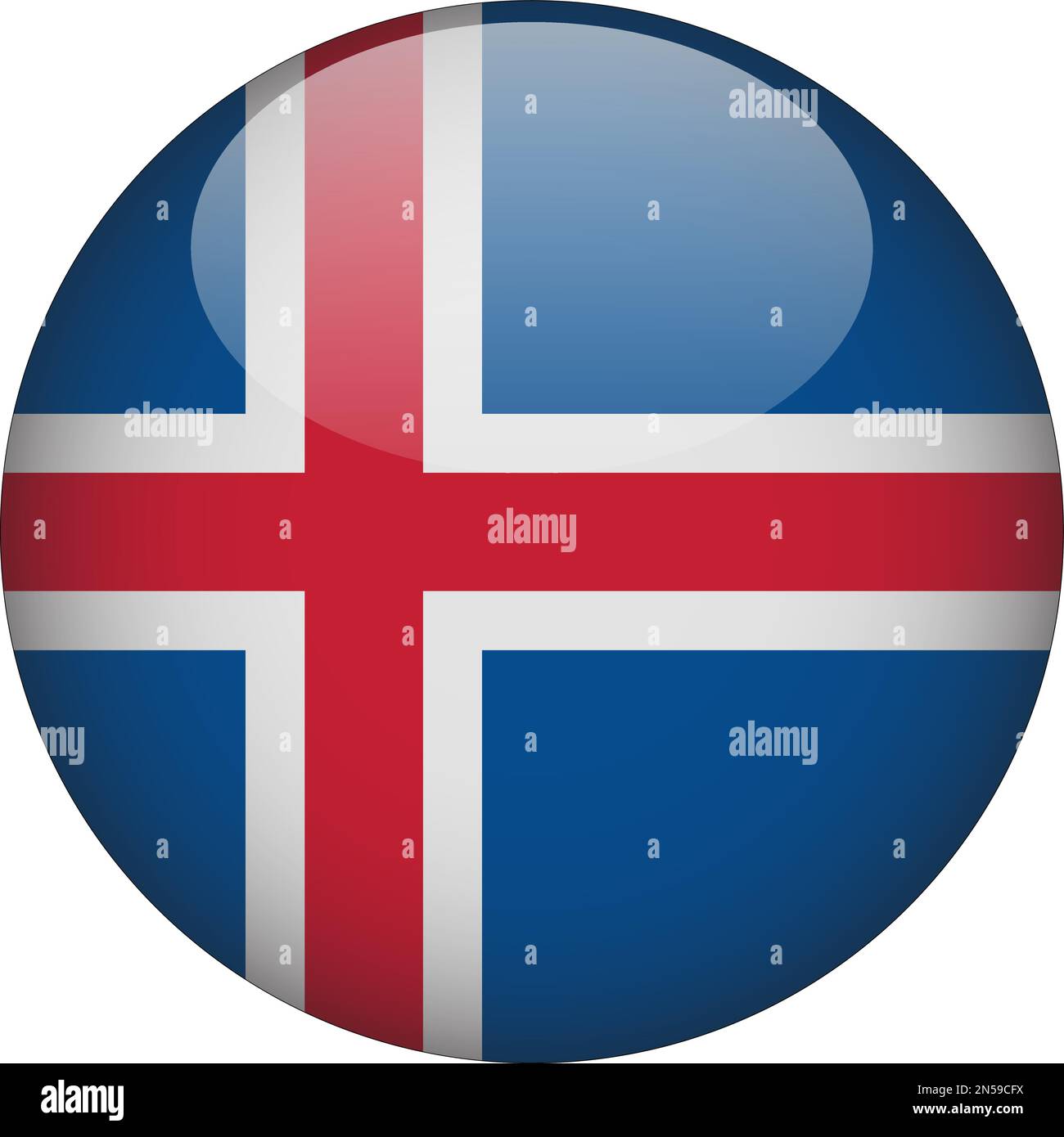 Iceland map 3d illustration Stock Vector Images - Alamy