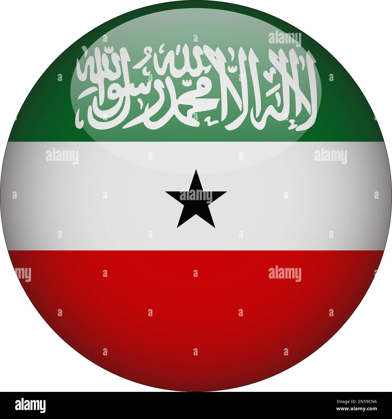 Somaliland 3D Rounded Flag Icon Button Vector Stock Vector Image & Art - Alamy