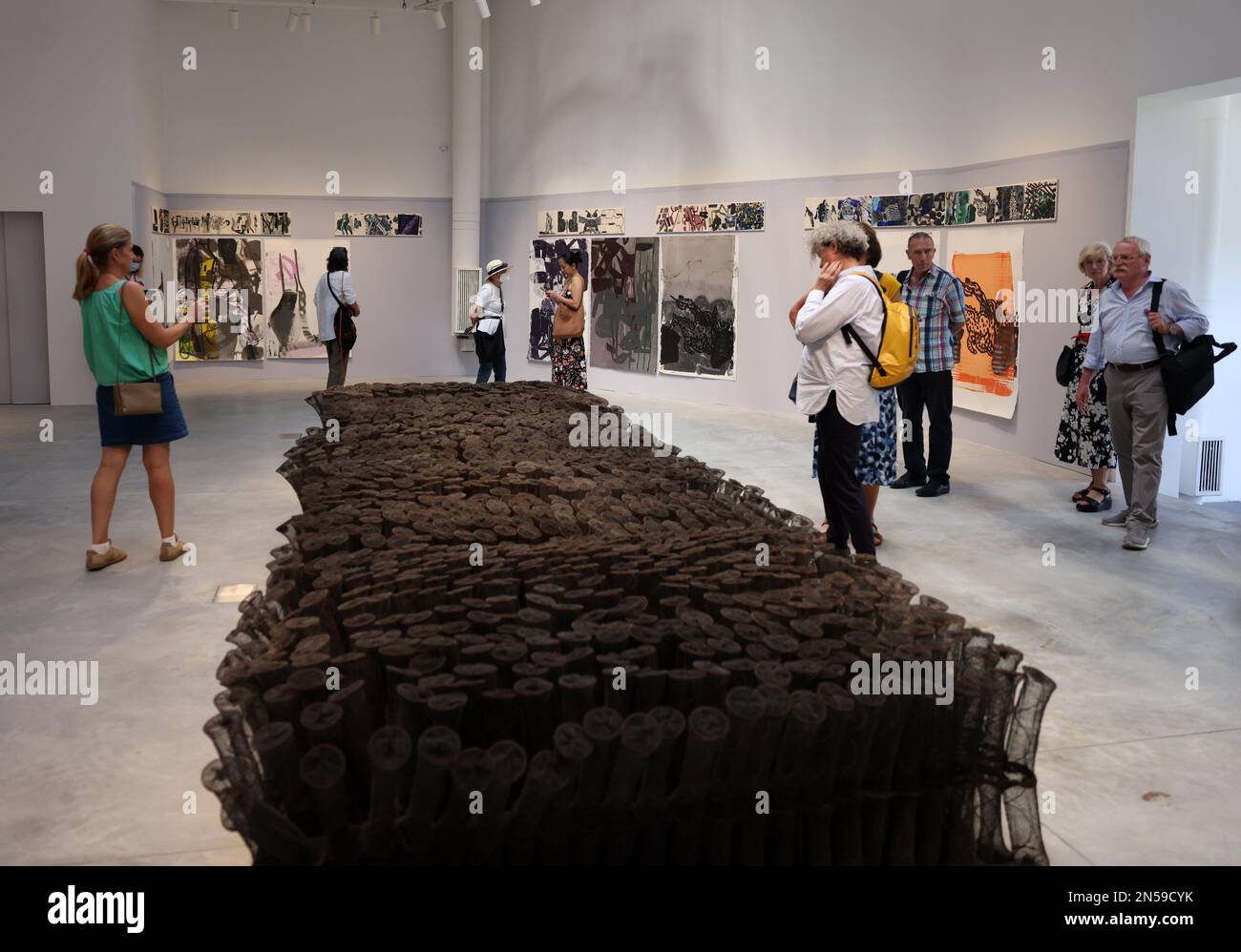 Venice, Italy - September 6, 2022: 59th Venice Art Biennale in Venice ...