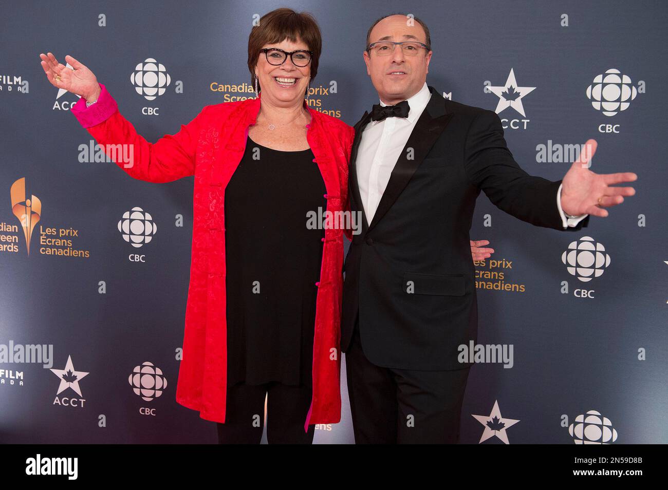 CEO of the Academy of Canadian Cinema, Helga Stephenson, and President ...