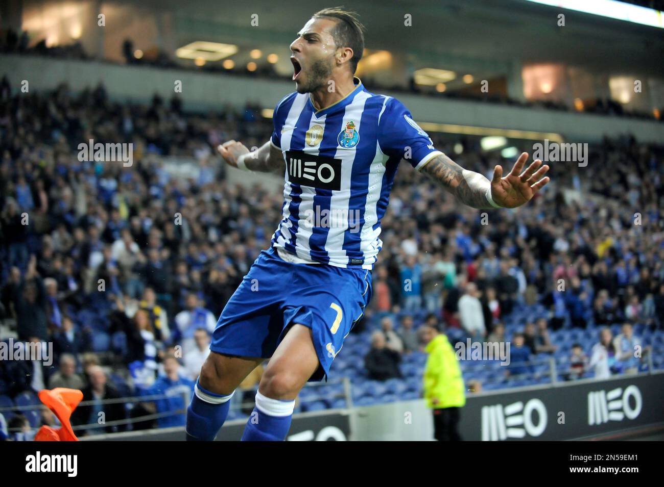 FC Porto's Ricardo Quaresma celebrates after scoring the team's third ...