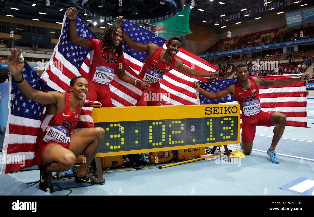 United States' Kind Butler III, David Verburg, Calvin Smith and Kyle ...