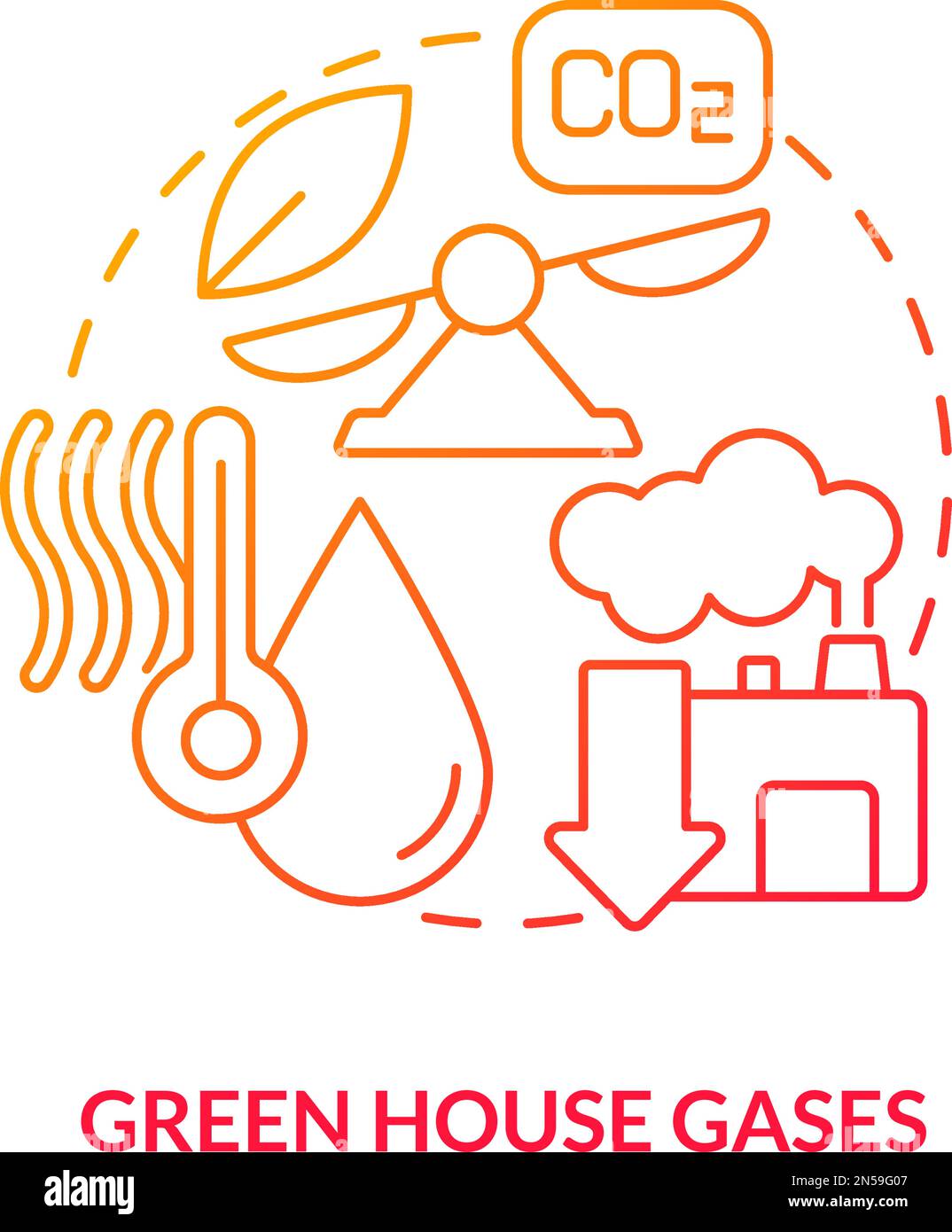 Greenhouse gases infographic hi-res stock photography and images - Alamy
