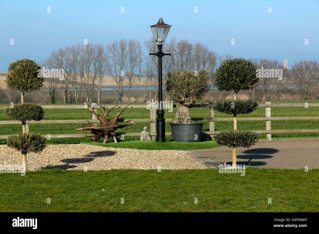 Minimalist Japanese's style Garden of a New House attached to the ...