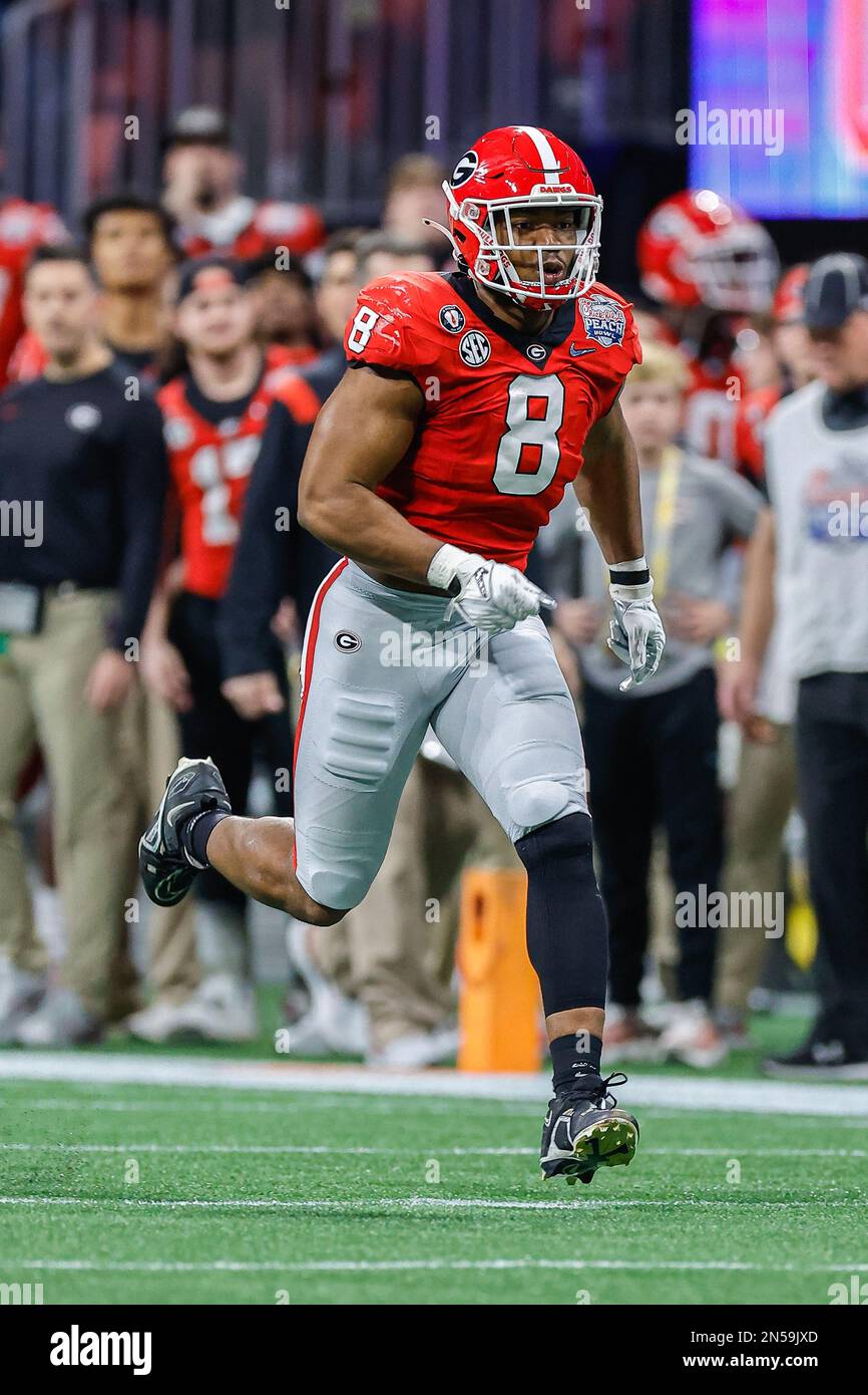December 31, 2022: Georgia's MJ Sherman (8) in action during the Chick ...