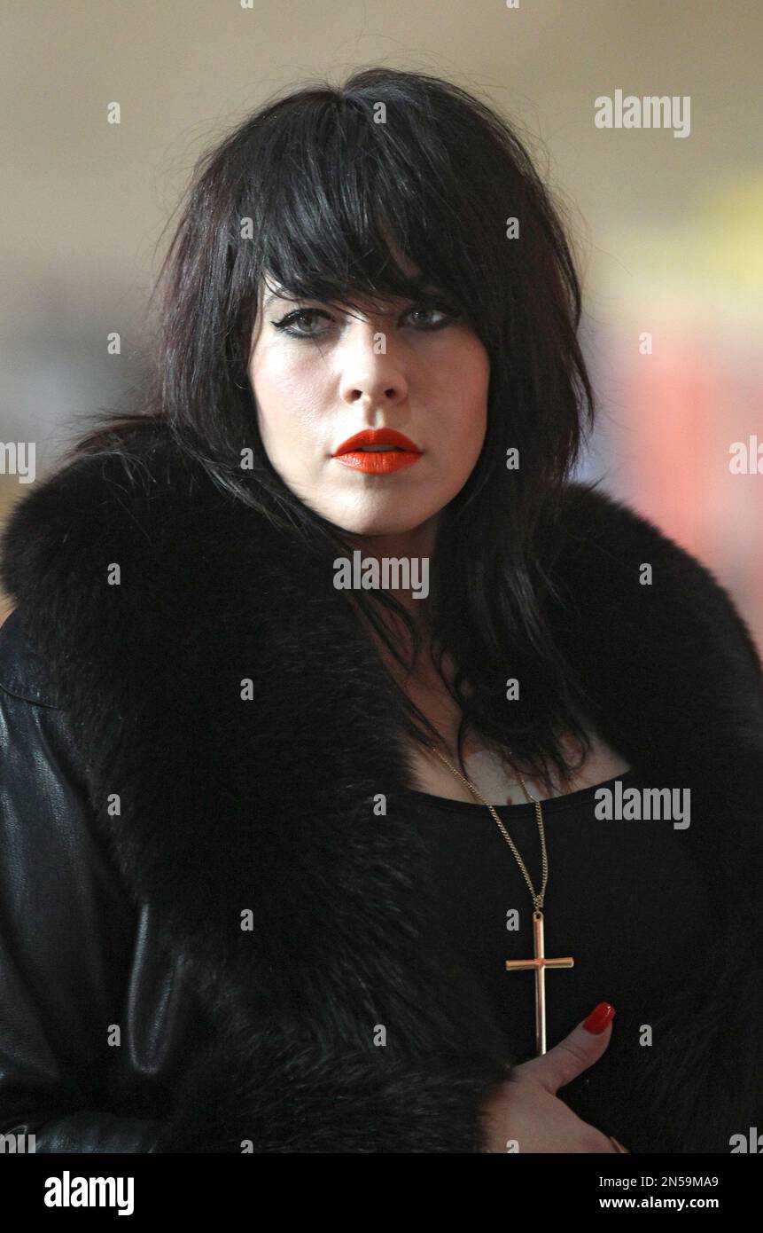 British singer Alex Hepburn poses during the French League One soccer ...